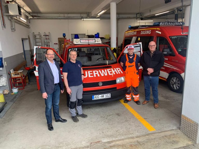 Empfang „neues“ Feuerwehrauto VW T4 Pritsche